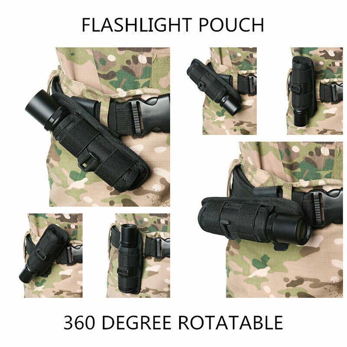 Portable Outdoor Military Flashlight Bag Pouch Tactical Case Holster ...